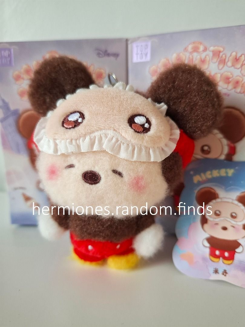 Miniso Toptoy Disney Squinting Sleepwear Series Plush Blind Box Mickey ...
