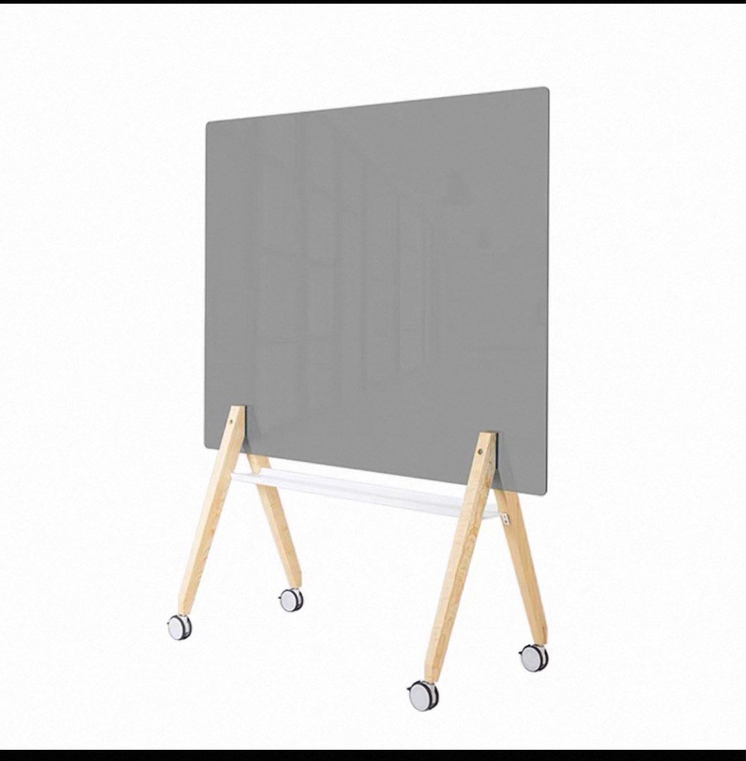 Mobile Glass Board with Wheels, Furniture & Home Living, Furniture ...