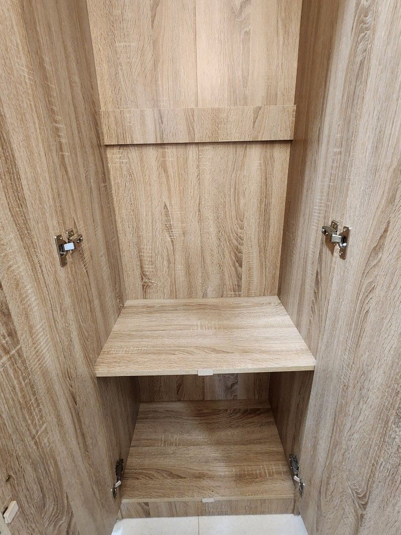 MOVING SALE Wooden 2-Door Wardrobe, Furniture & Home Living, Furniture ...