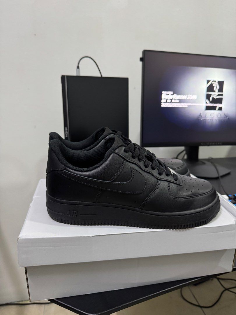 Nike Air Force 1 '07 Black, Men's Fashion, Footwear, Sneakers on Carousell