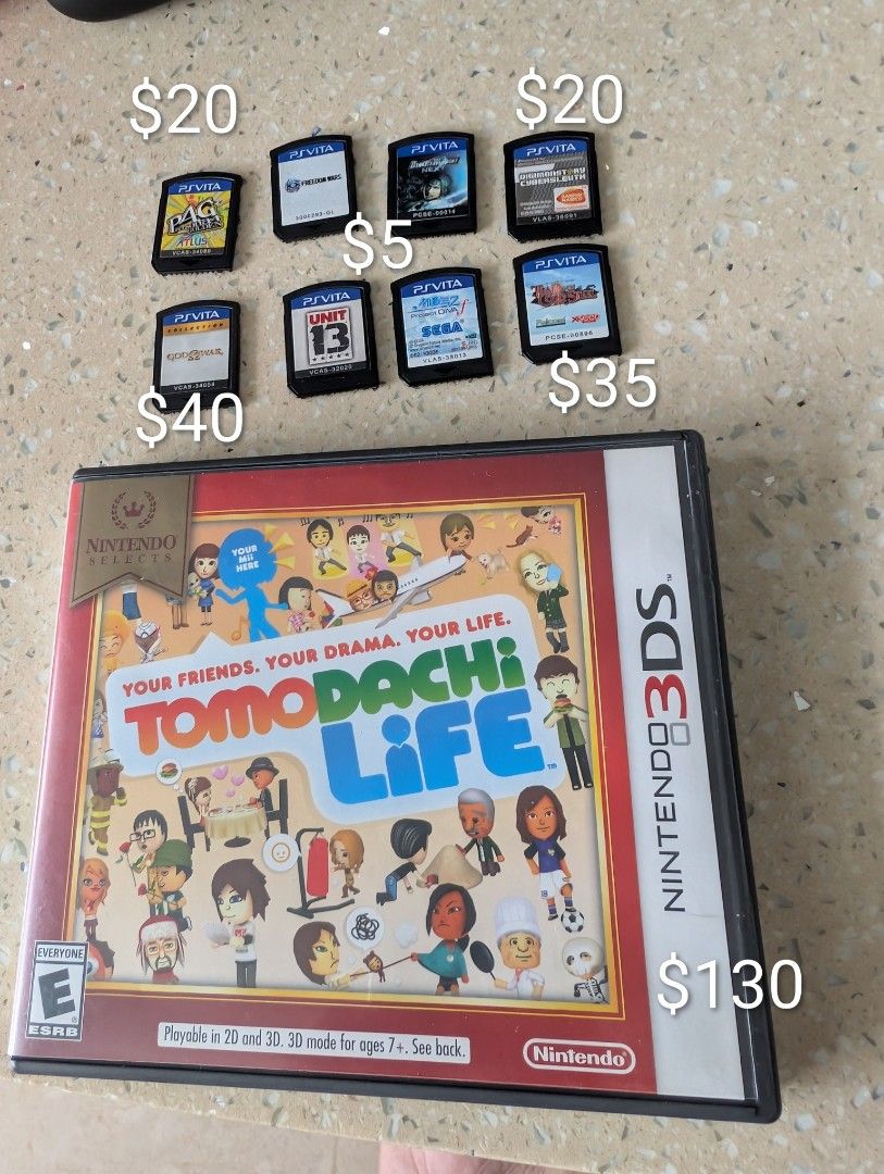Nintendo 3ds game Tomodachi life playstation ps vita digimon story ...