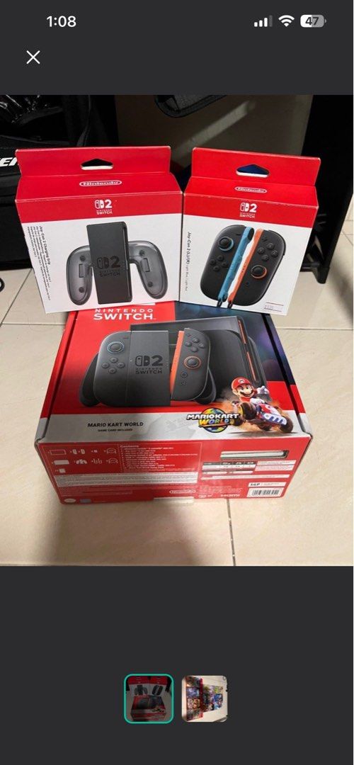 Nintendo Switch 2 Mario Kart Bundle, Video Gaming, Video Game Consoles ...