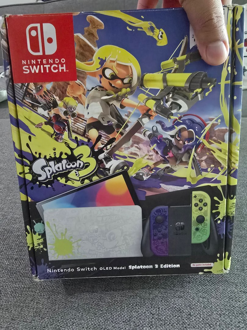 Nintendo Switch OLED Model Splatoon 3 Edition, Video Gaming, Video Game ...
