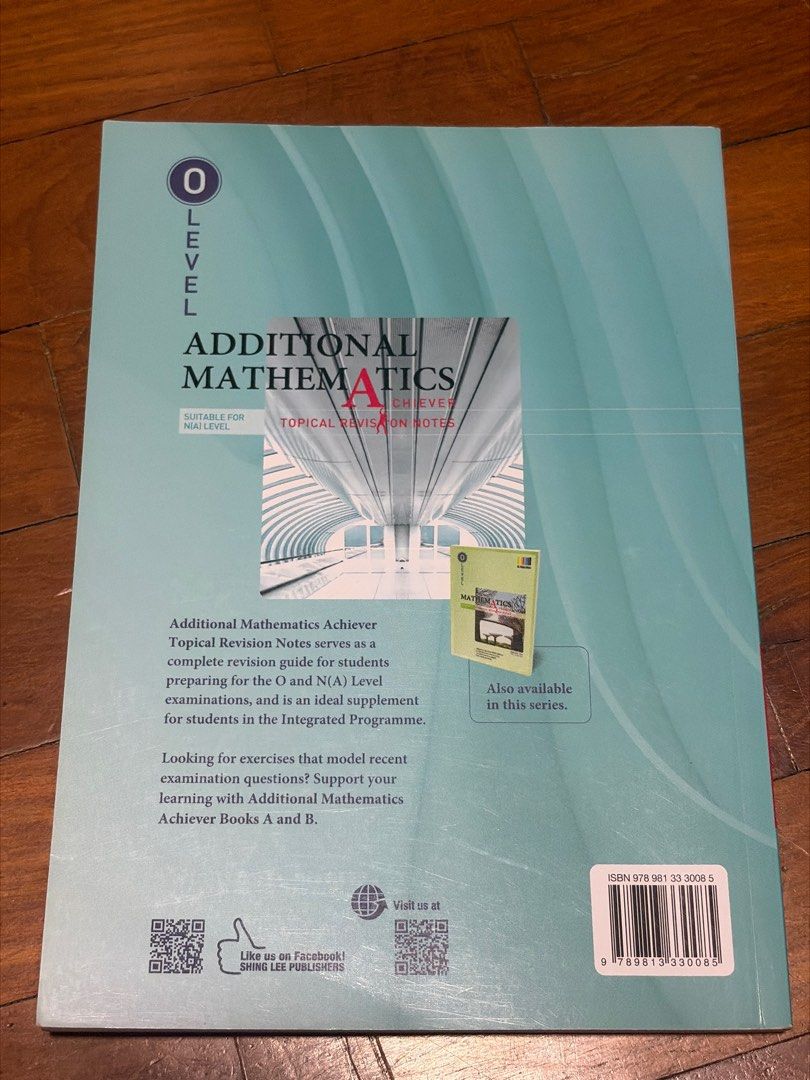 O Level Additional Mathematics Achiever Textbook, Hobbies & Toys, Books ...