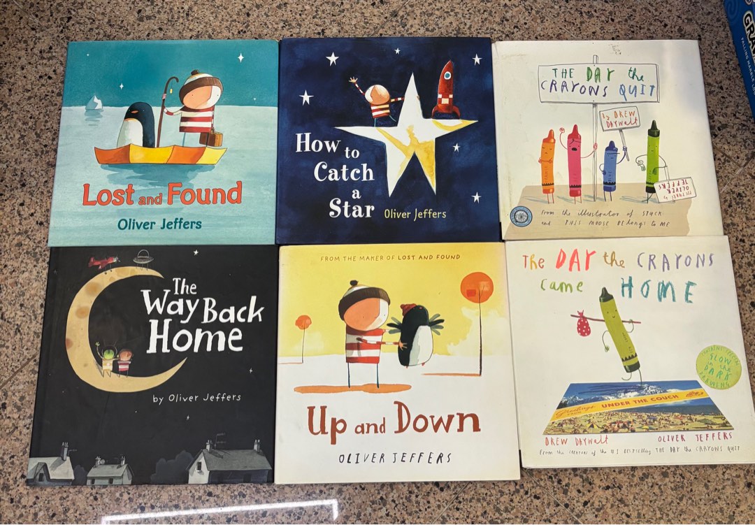 Big Hardcover Oliver Jeffers & Drew Daywalt Children's Book Set: Lost ...