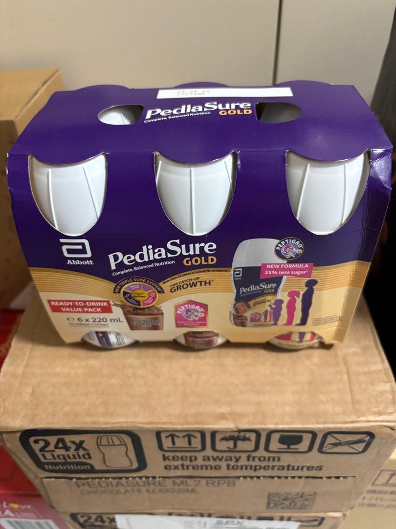 PediaSure Gold Ready-to-Drink Value Pack (Chocolate), Babies & Kids ...