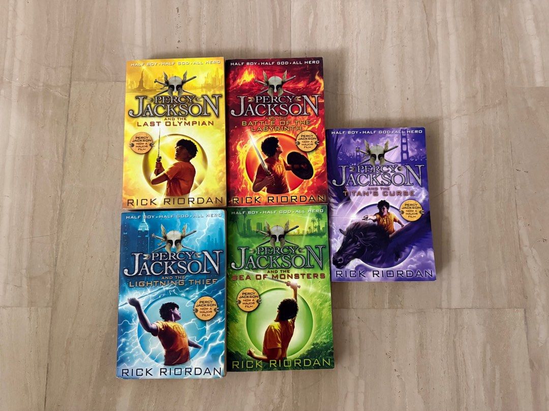 Percy Jackson Book Series by Rick Riordan, Hobbies & Toys, Books ...