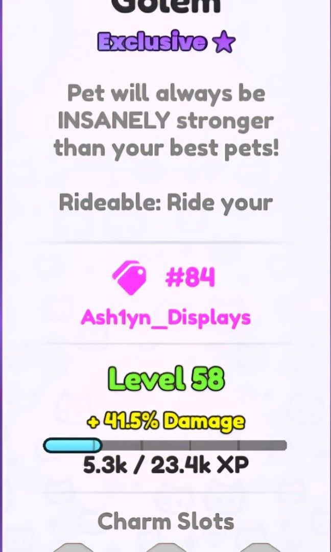 Pet Simulator 99 Gargantuan Elf Golem, Video Gaming, Video Games ...