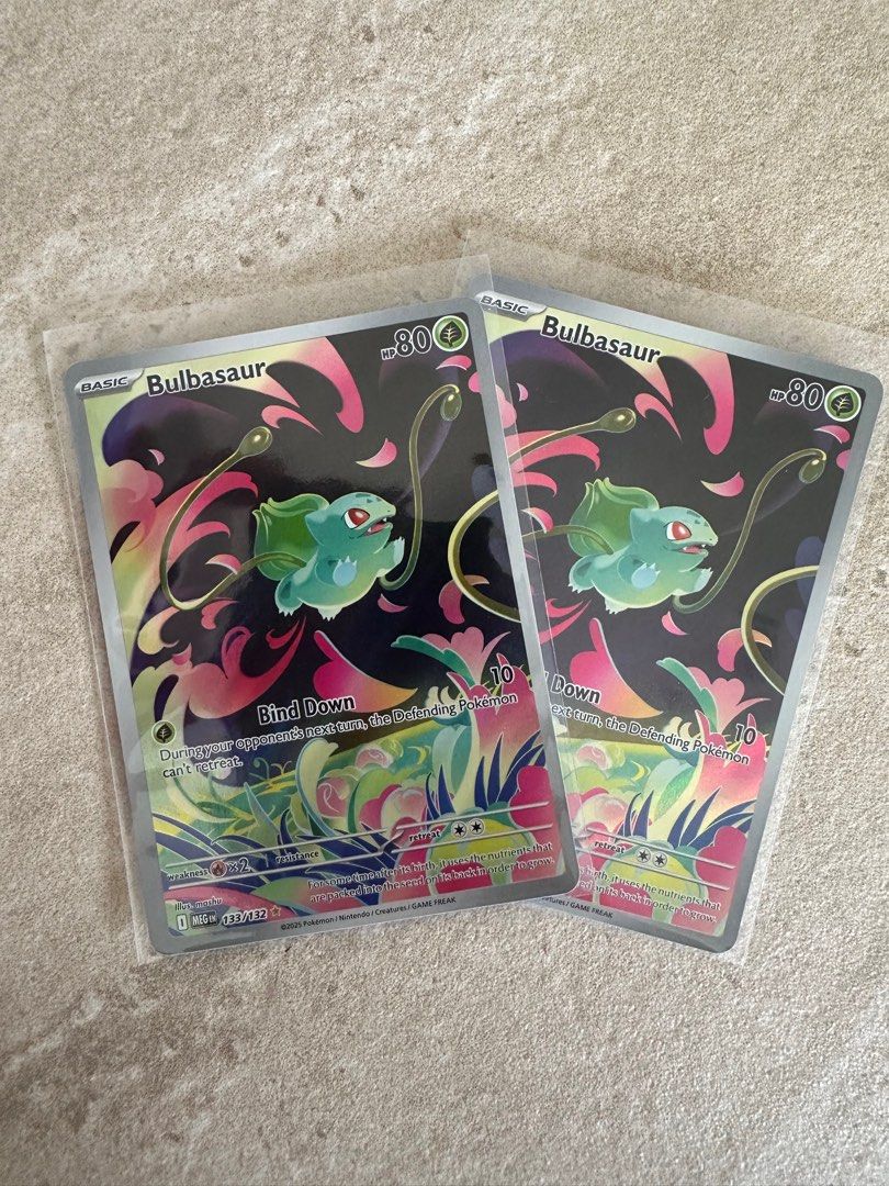 Pokemon card Bulbasaur #133 IR, Hobbies & Toys, Art & Prints on Carousell