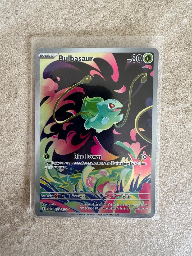 Pokemon card Bulbasaur #133 IR, Hobbies & Toys, Art & Prints on Carousell