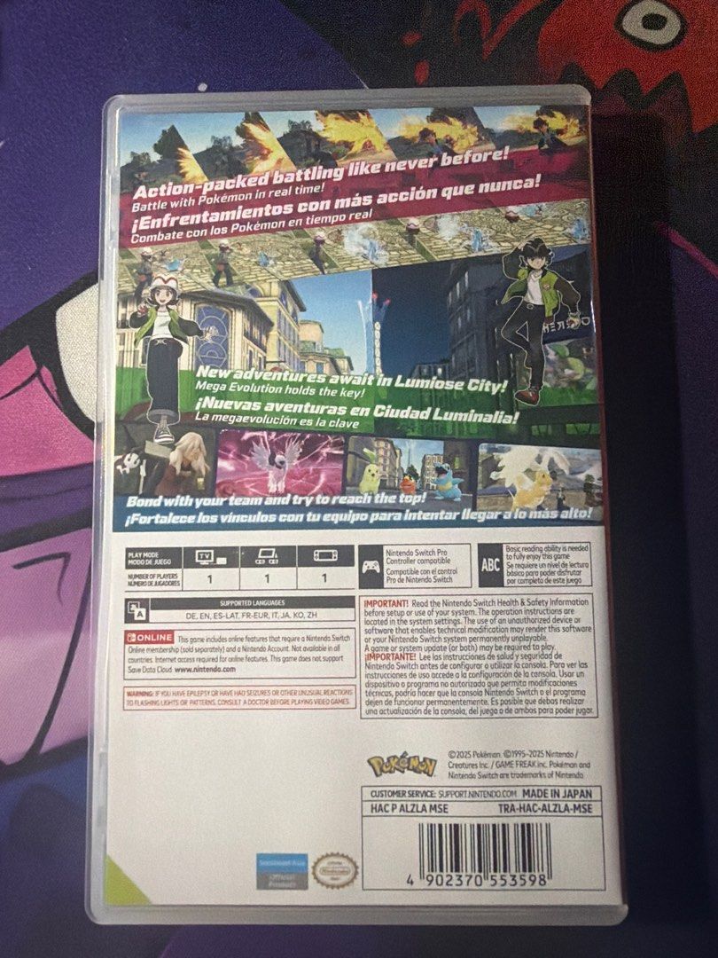 Pokemon Legends Z-A - Nintendo Switch Game, Video Gaming, Video Games ...