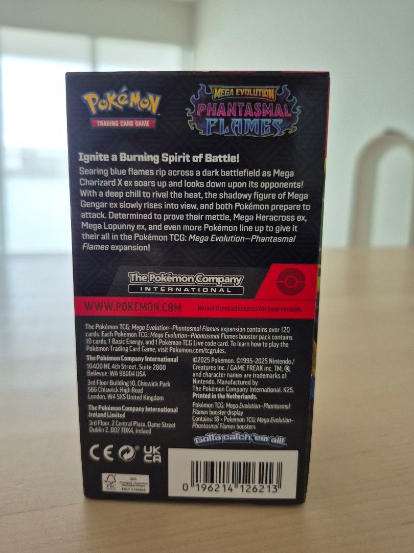 Pokemon Mega Evolution Phantasmal Flames Booster Box, Hobbies & Toys ...