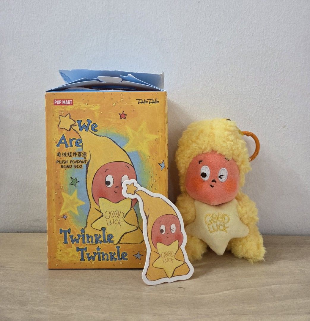 POP MART - We Are Twinkle Twinkle Plush Pendant Blind Box, Hobbies ...