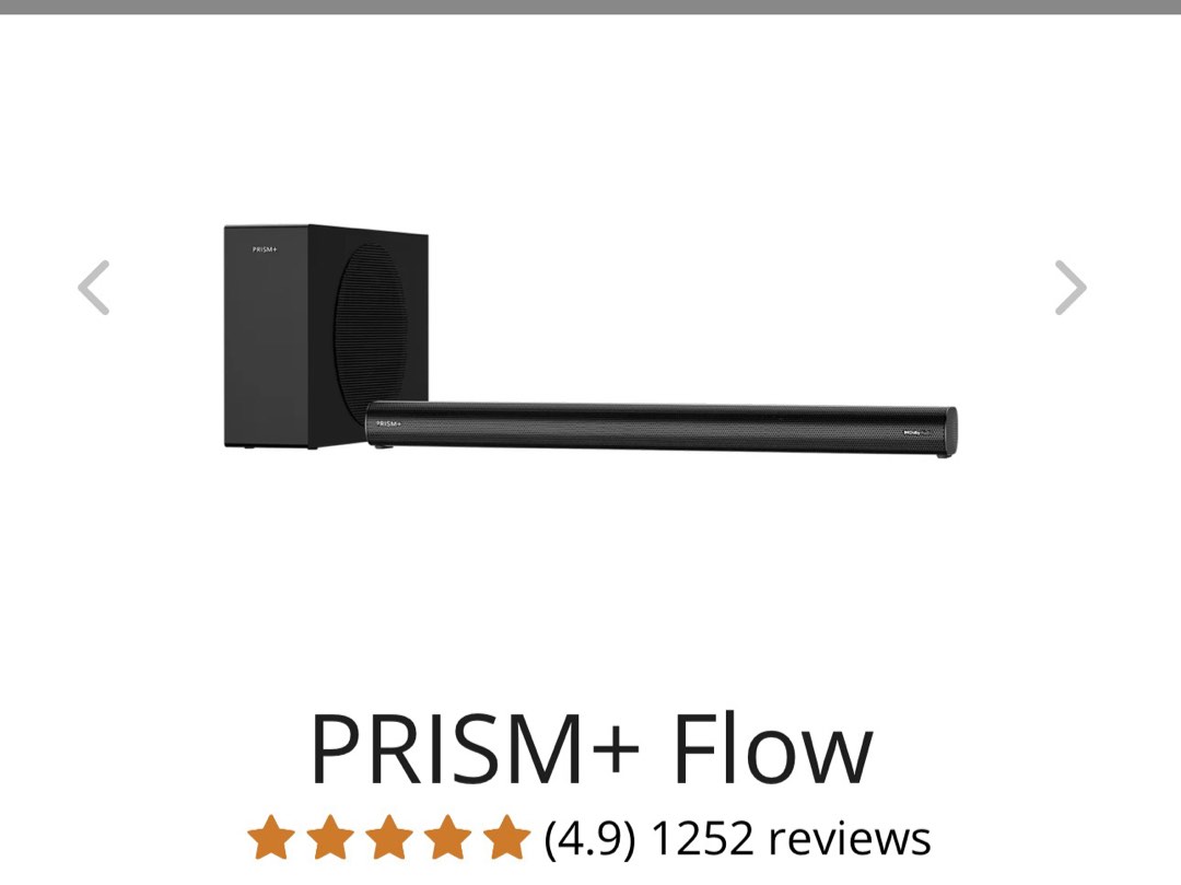 PRISM+ Flow Soundbar with Subwoofer, Audio, Soundbars, Speakers ...
