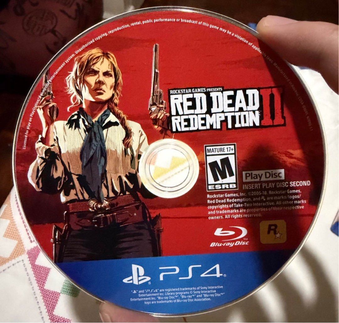PS4 Game Red Dead Redemption II Disc, Video Gaming, Video Games ...