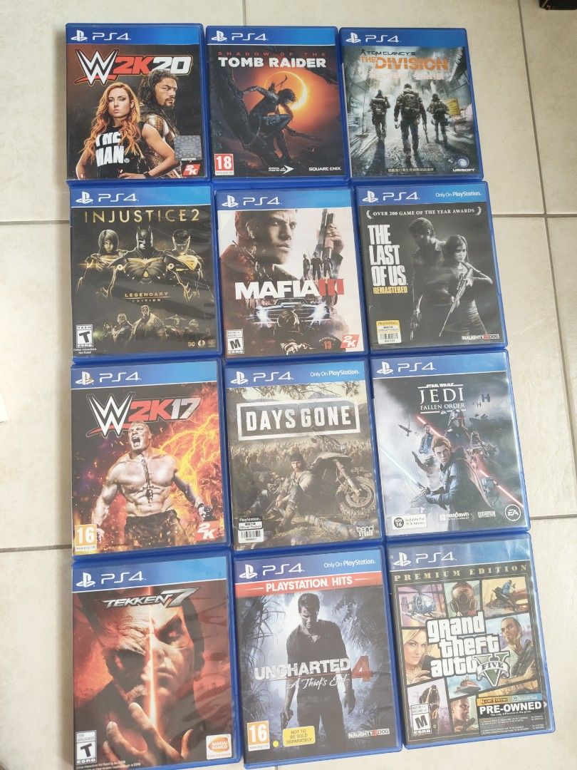 PS4 Games Bundle - Variety of Titles, Video Gaming, Video Games ...