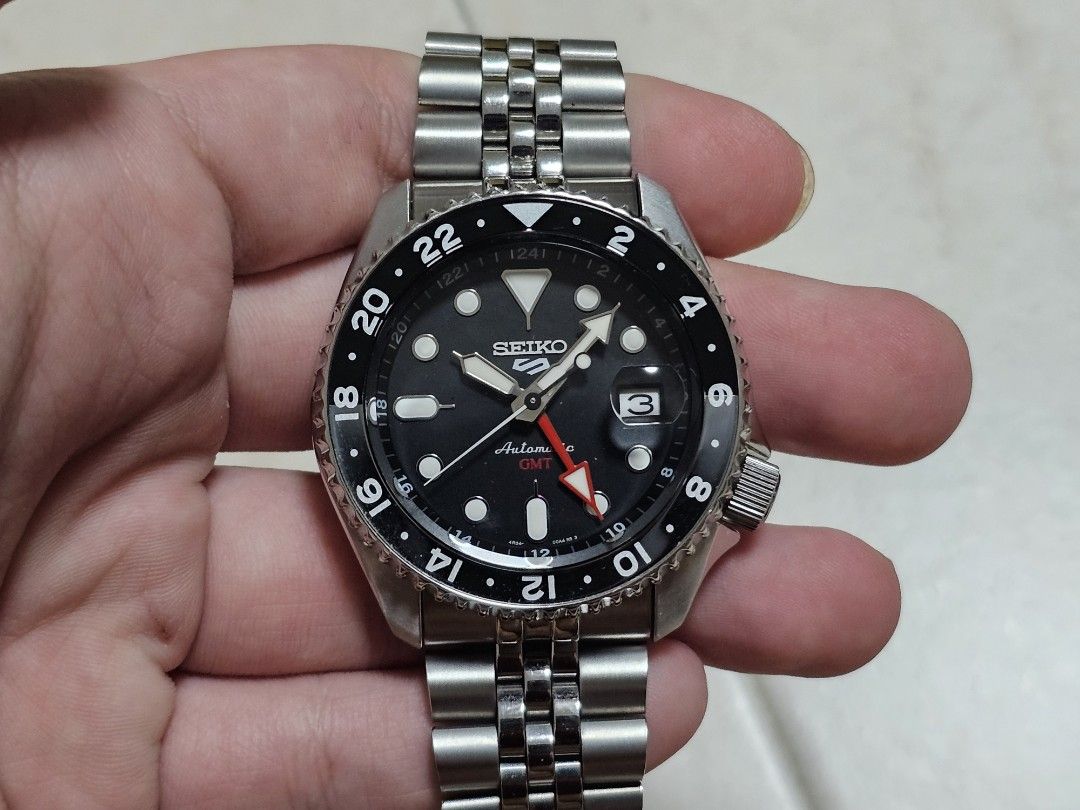 JUN 2025 Seiko 5 Sports Automatic GMT SSK001K1 "Bruce Wayne", Men's ...
