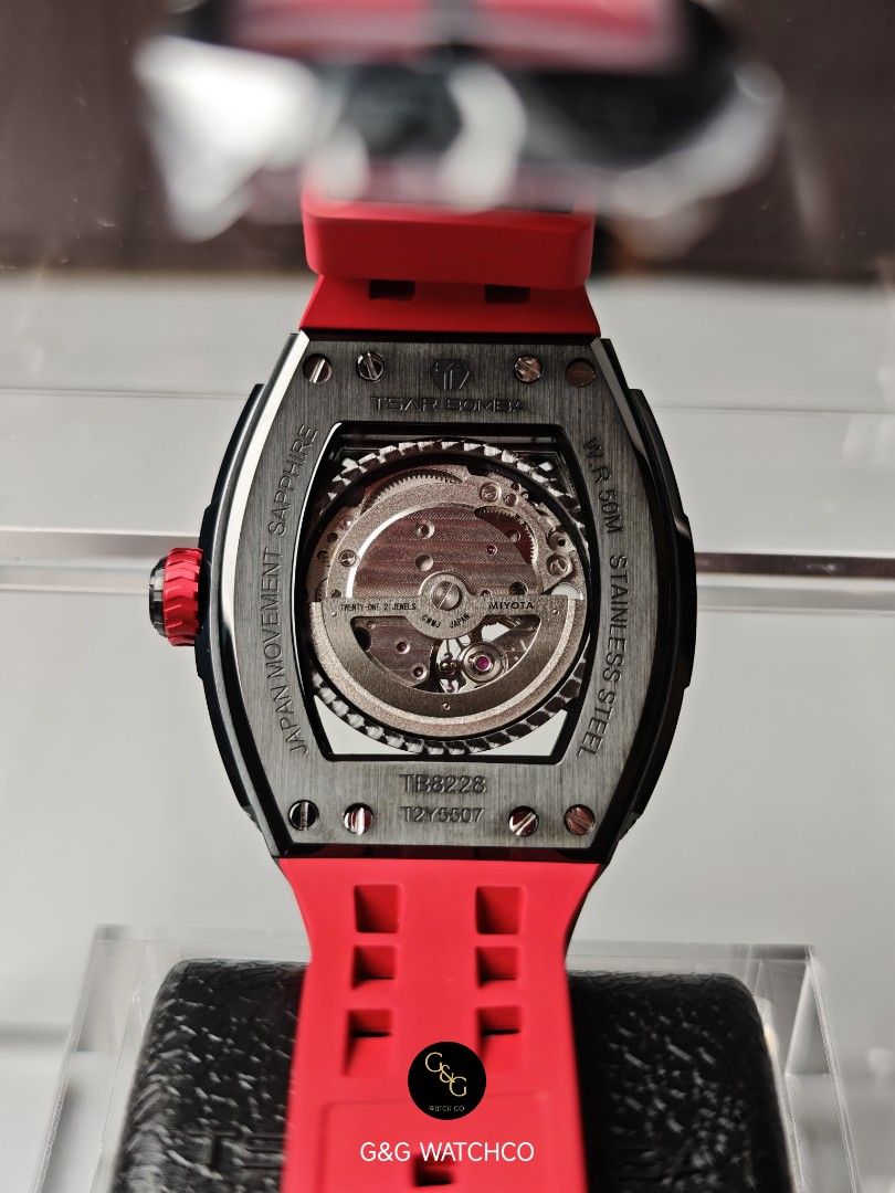Seiko Tsar Bomba TB8228CF Carbon Ferrari Red V3, Luxury, Watches on ...