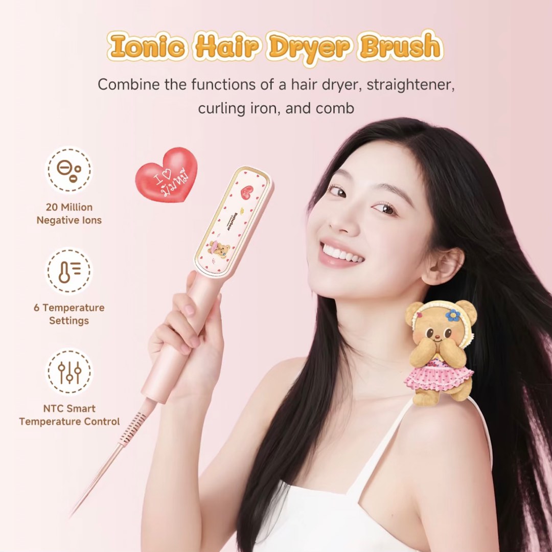 Simplus Hair Straightener Comb Negative lon 6 Temperature Setting ...