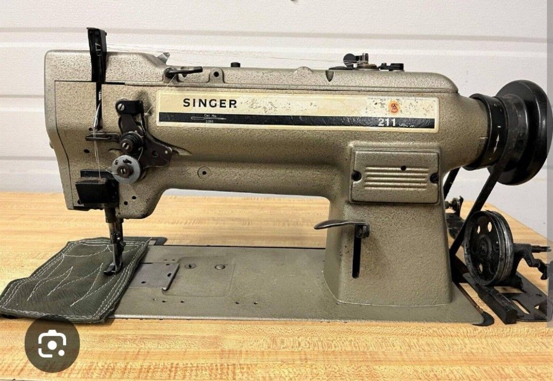 Singer 211 Walking Foot Industrial Sewing Machine Japan Original Semi ...