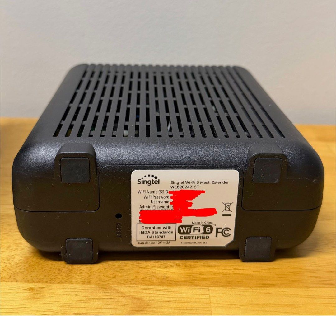 Singtel WiFi 6 Mesh Extender WE620242-ST, Computers & Tech, Parts ...