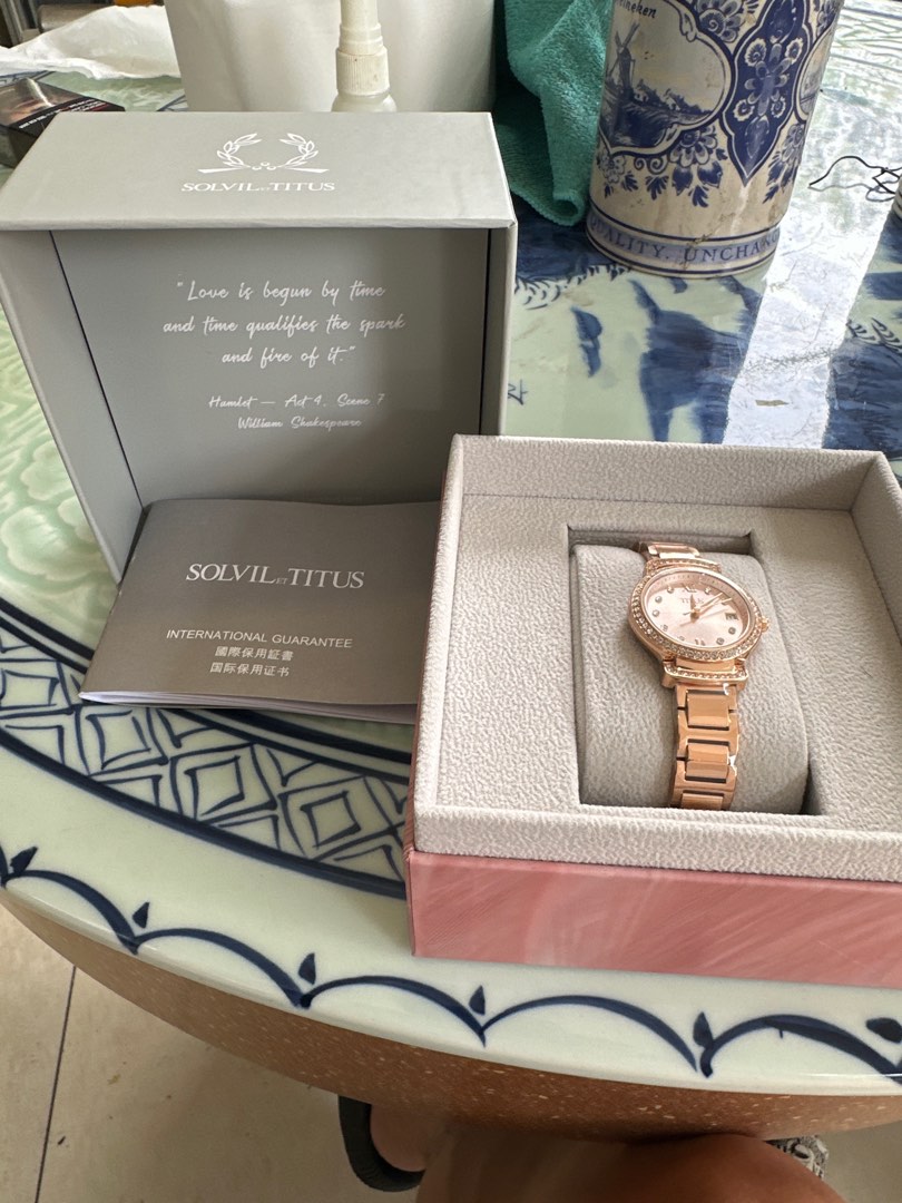 Solvil et Titus Rose Gold Watch, Women's Fashion, Watches & Accessories ...