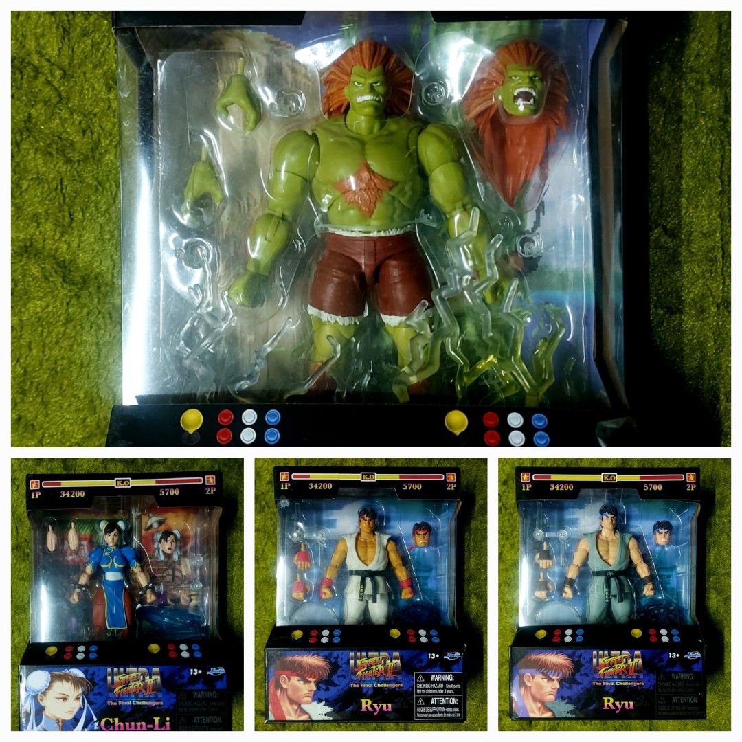 Street Fighter Action Figures - Blanka, Chun-Li, Ryu, Hobbies & Toys ...