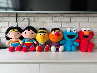 Sesame Street & Disney Plush Toys - Bert, Ernie, and Dwarf, Hobbies ...