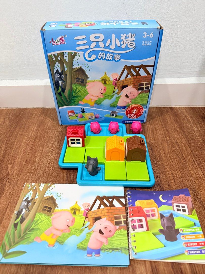 Three Little Pigs Board Game, Hobbies & Toys, Toys & Games on Carousell