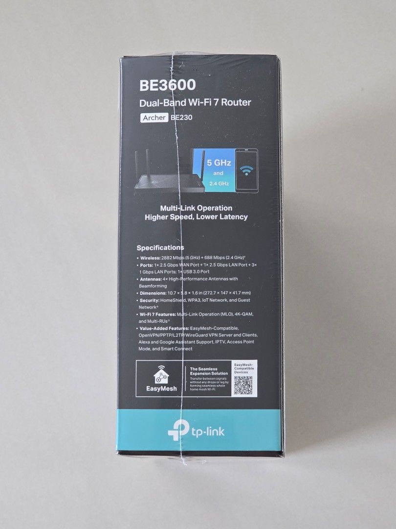 TP-Link BE3600 Dual-Band Wi-Fi 7 Router, Computers & Tech, Parts ...