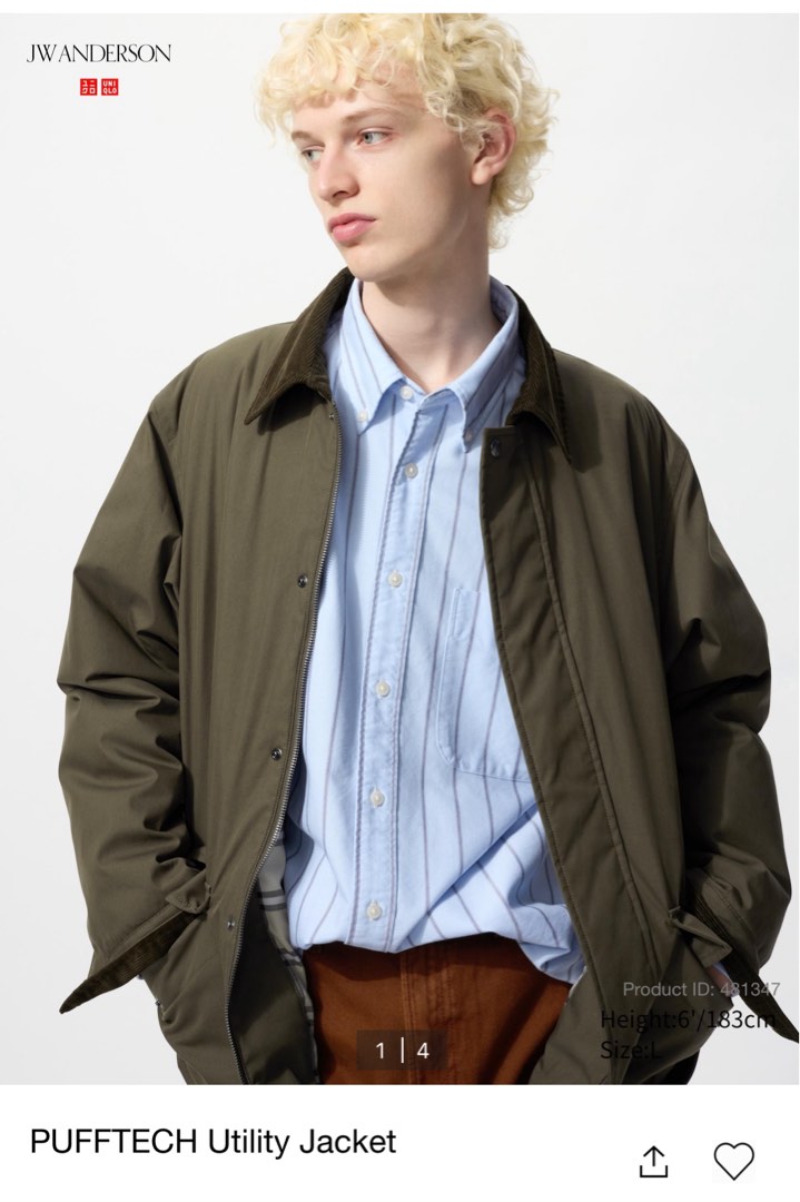 UNIQLO X JW ANDERSON PUFFTECH Utility Jacket, Men's Fashion, Coats ...