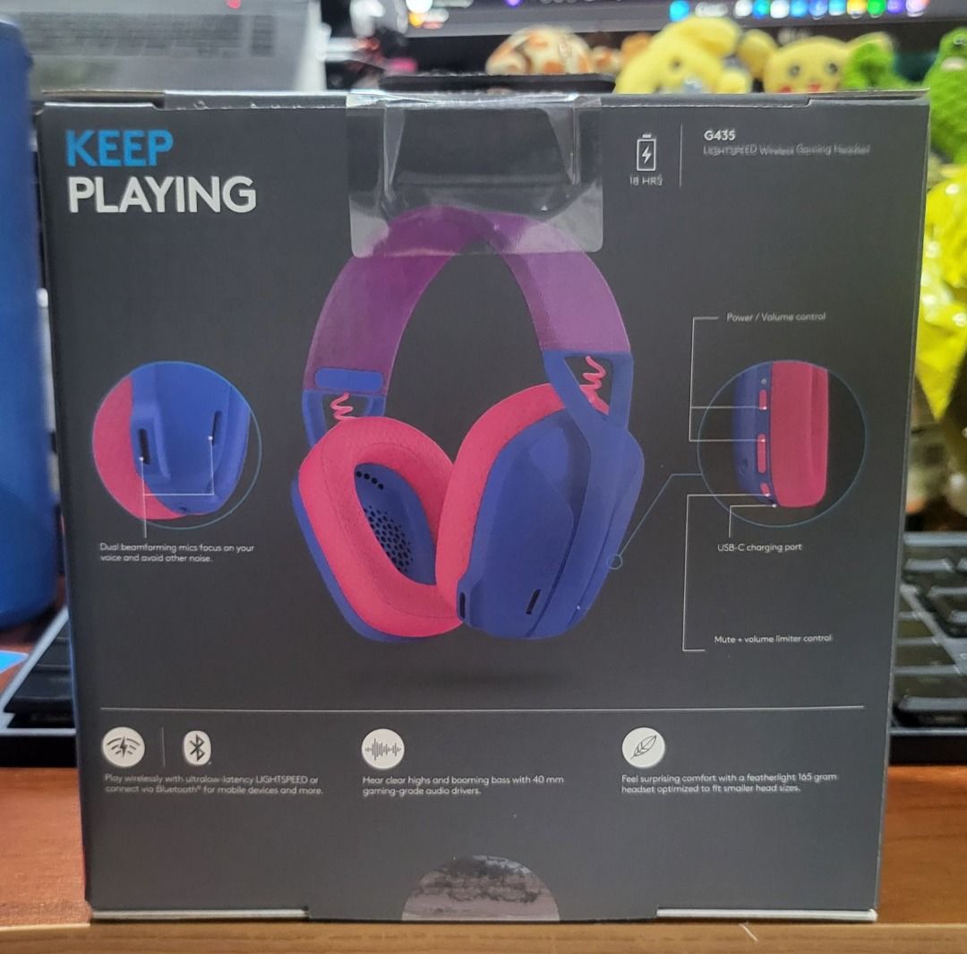 (SEALED/NEW) Logitech G435 Ultra-Light Wireless Gaming Headset (Blue ...
