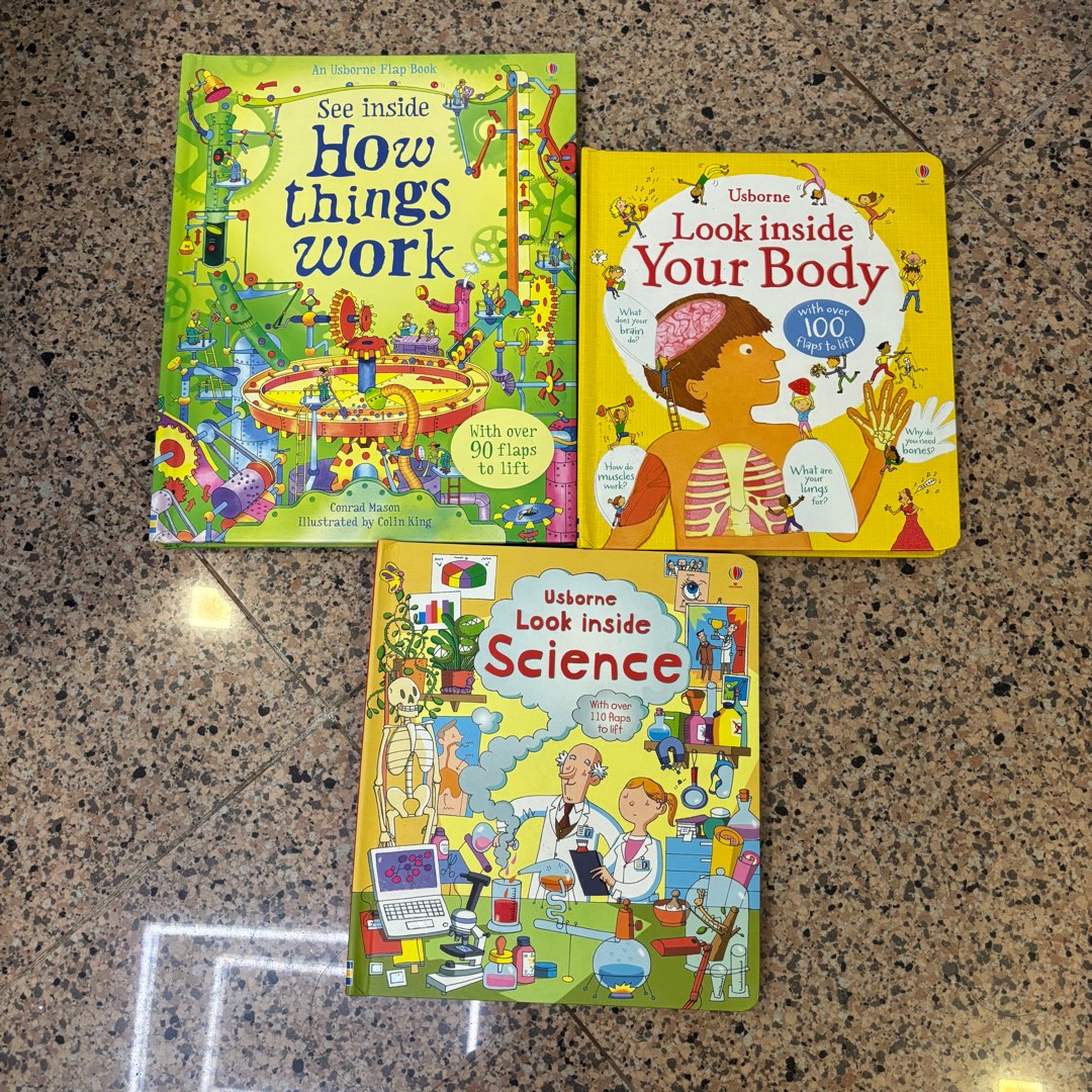 Usborne Flap Books: How Things Work, Look Inside Your Body, Look Inside ...