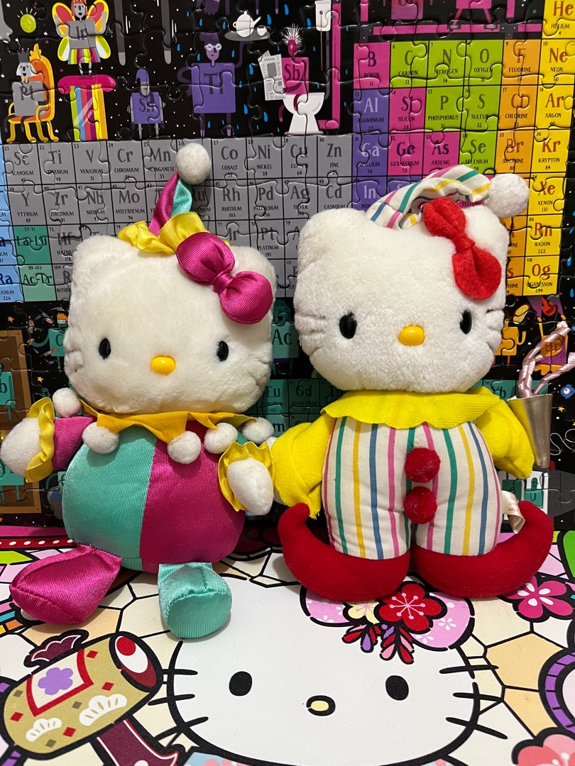 Vintage Hello Kitty Clown and Jester Plush Toy, Hobbies & Toys, Toys ...