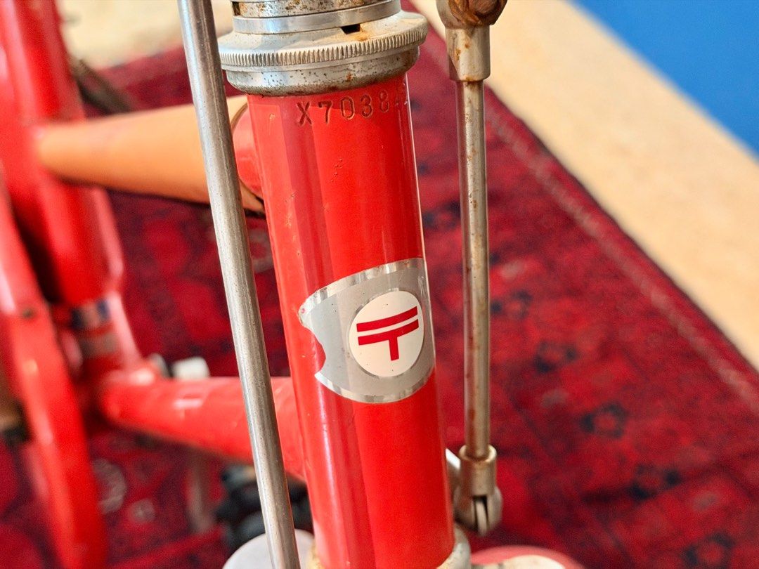 Vintage Japan Postman Bicycle in Classic Red, Sports Equipment ...