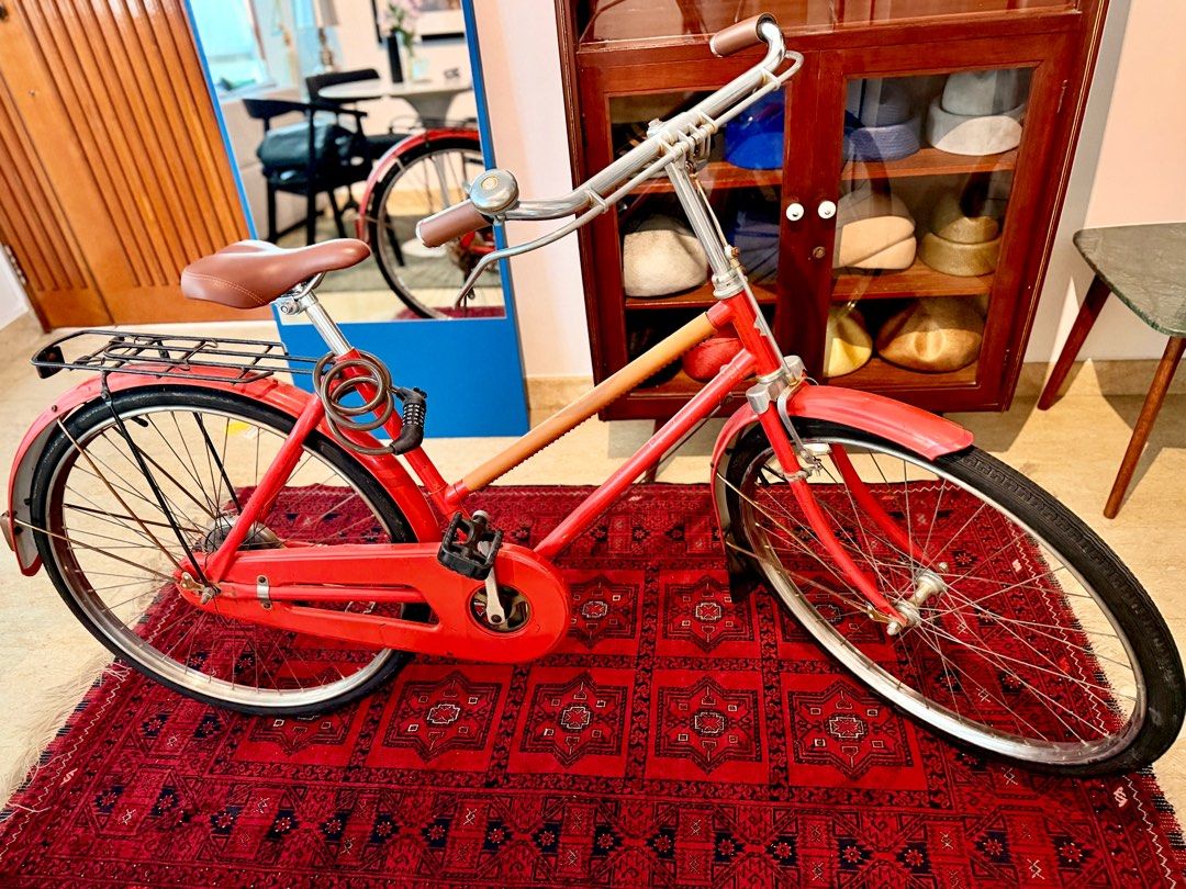 Vintage Japan Postman Bicycle in Classic Red, Sports Equipment ...