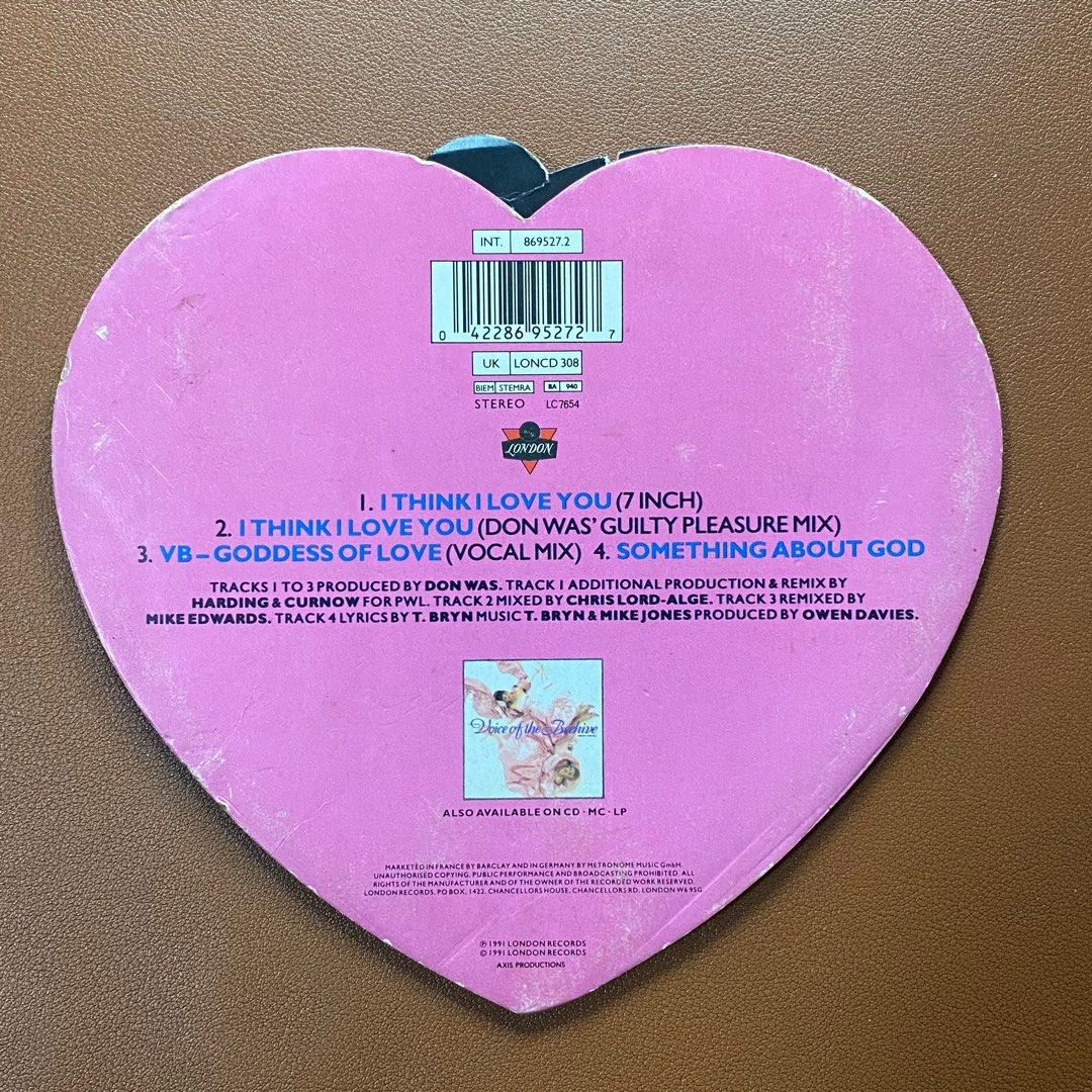 Voice Of The Beehive: I Think I Love You. (CD, 1991). London., Hobbies ...