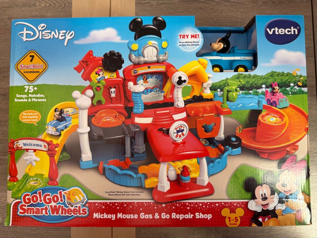 VTech Go! Go! Smart Wheels, Mickey Mouse Gas & Go Repair Shop, 兒童＆孕婦用品 ...