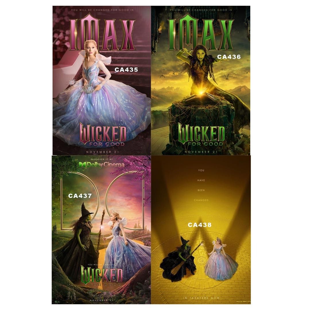 WICKED FOR GOOD (2025) MOVIE POSTER PART 5, Hobbies & Toys, Memorabilia ...