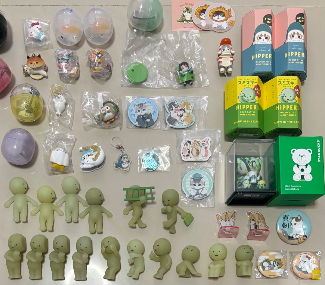 WTS Smiski Hippers Mofusand Hippers Gachapon Gashapon Capsule Figures ...