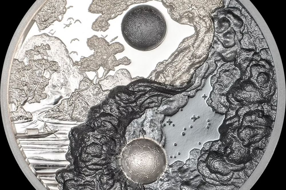 YIN AND YANG 1 Oz Silver Coin 5$ Palau 2024, Hobbies & Toys ...