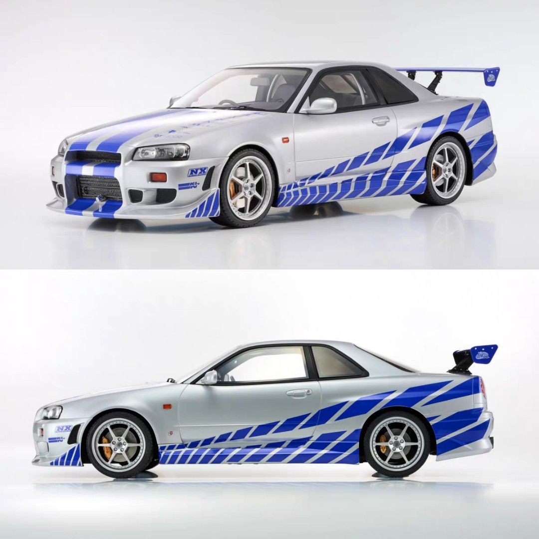 1/12 KYOSHO NISSAN GTR-R34 FAST AND FURIOUS, Hobbies & Toys, Toys & Games on Carousell