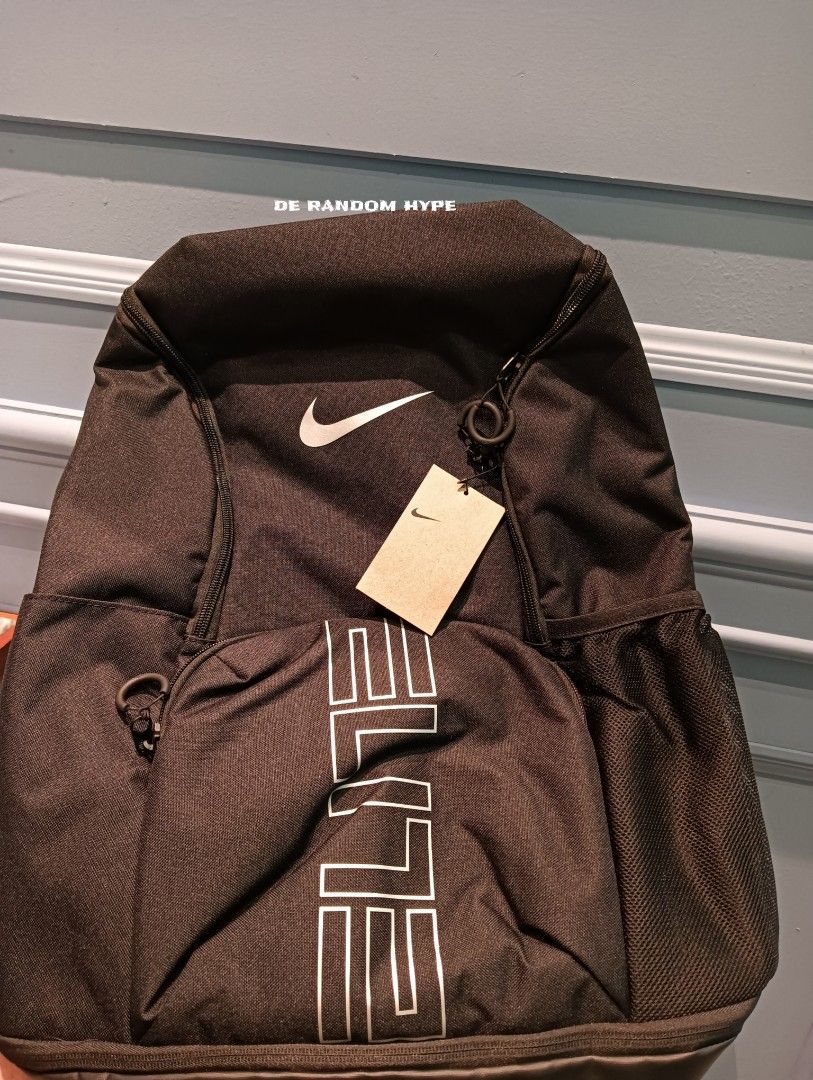 💯 % Authentic Nike varsity elite backpack black silver, Men's Fashion ...