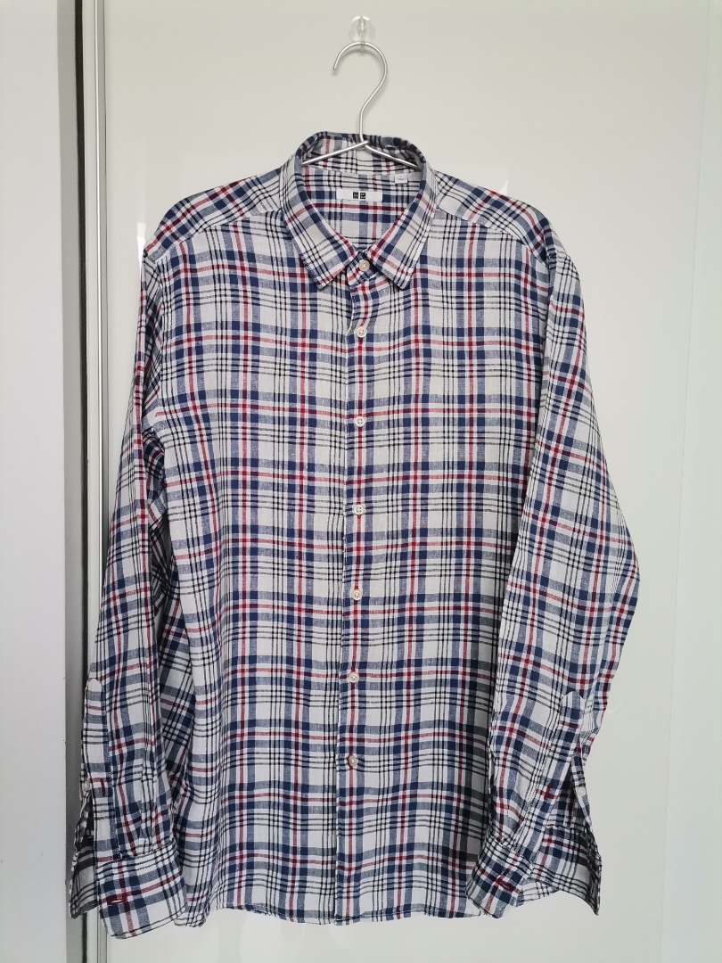 💯 uniqlo brand new men linen shirt / uniqlo men shirt / linen shirt ...