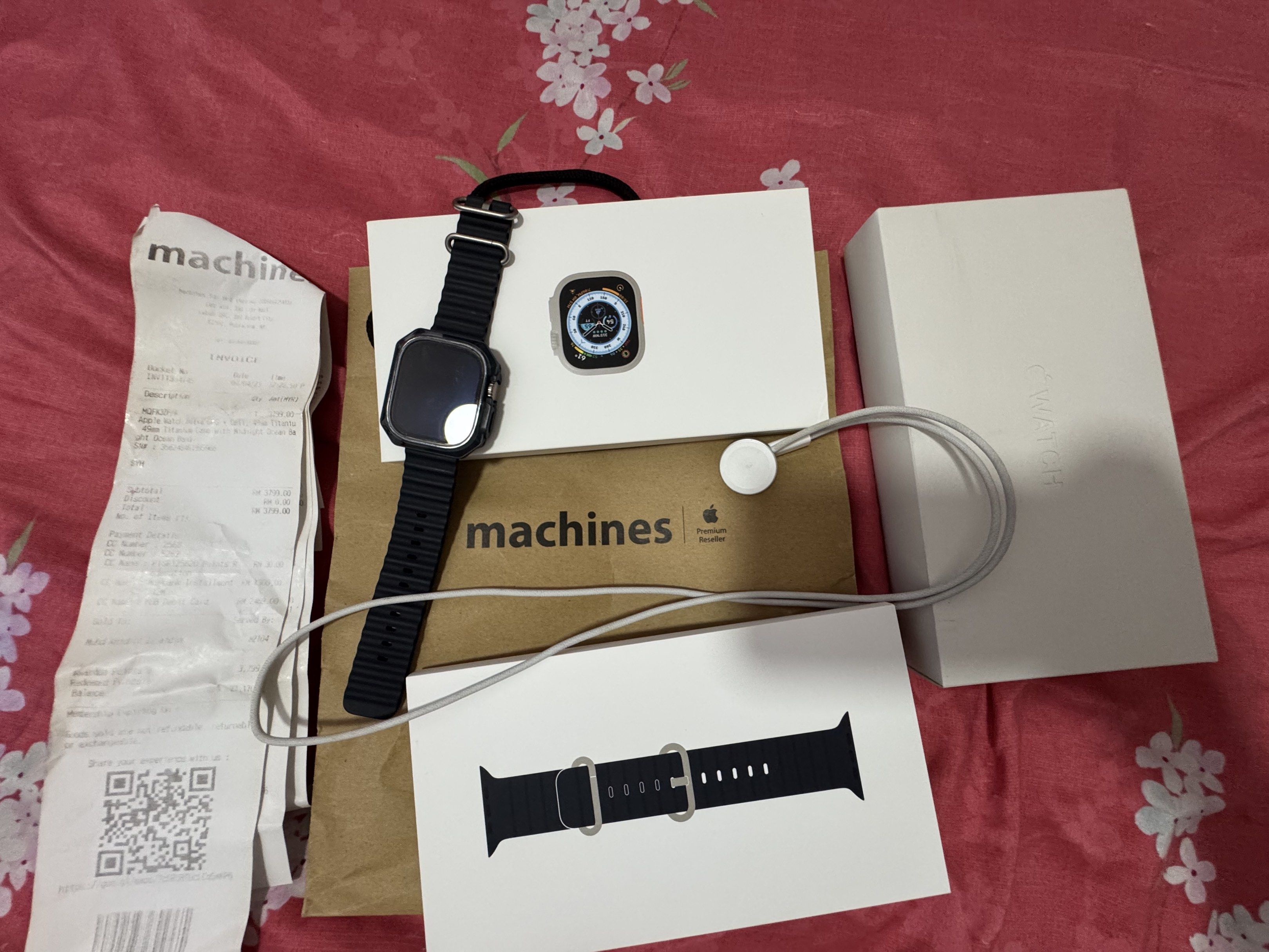 Apple Watch Ultra 49mm Titanium Midnight Ocean Band, Mobile Phones ...