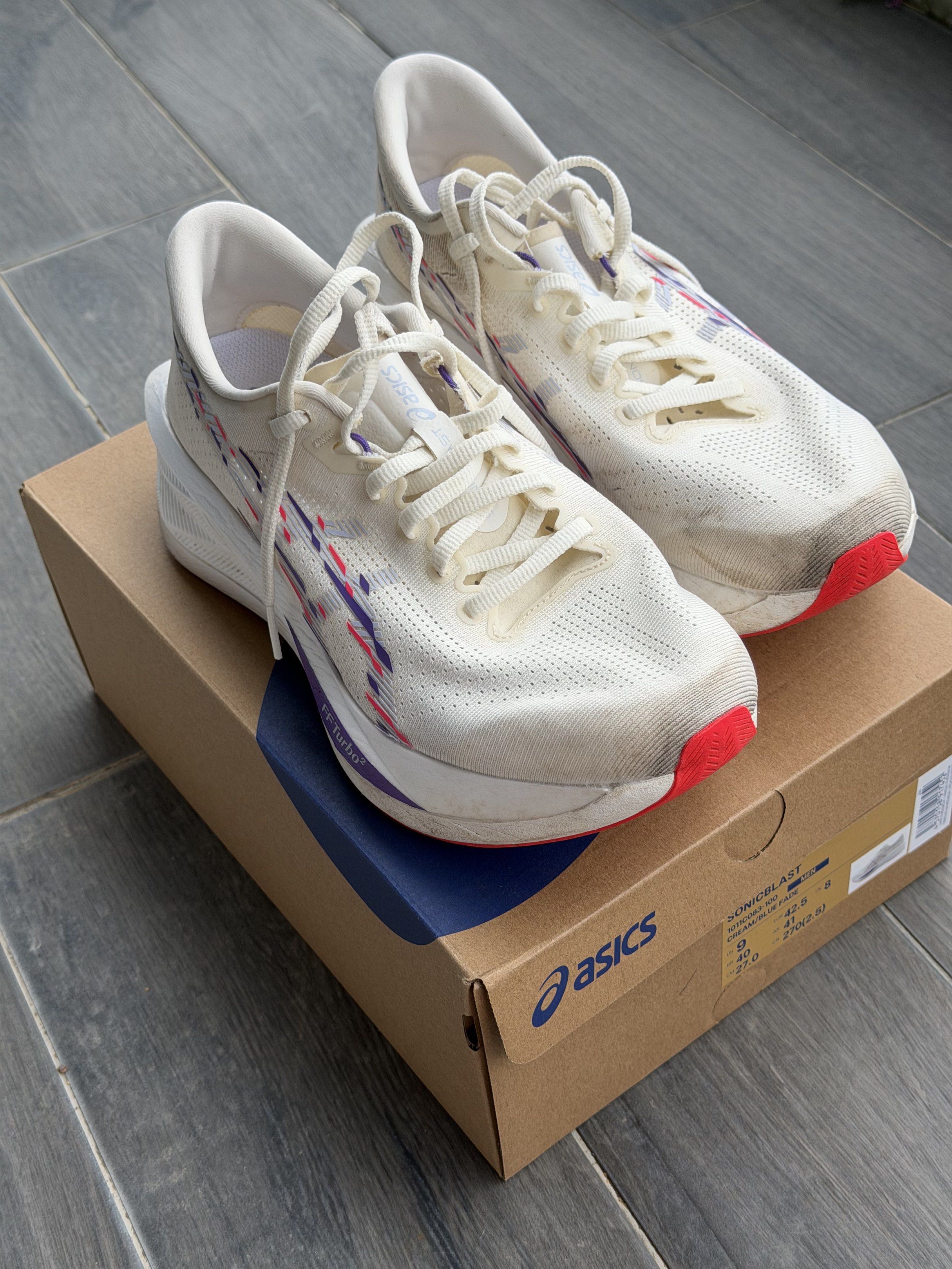 ASICS Sonicblast / Cream Blue, Men's Fashion, Footwear, Sneakers on ...