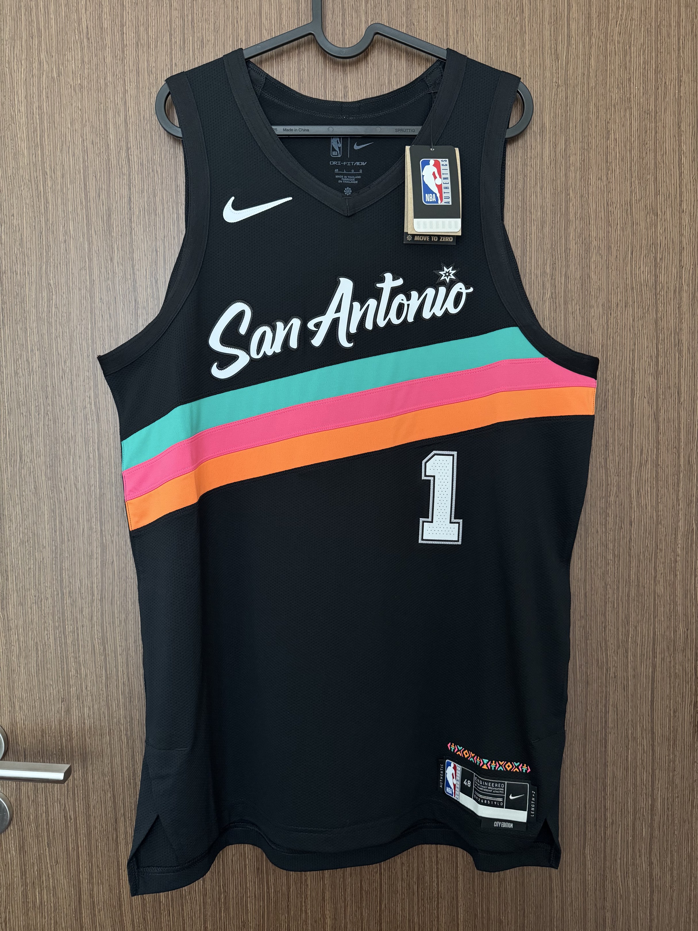 Authentic Nike Victor Wembanyama Spurs City Edition Authentic NBA ...
