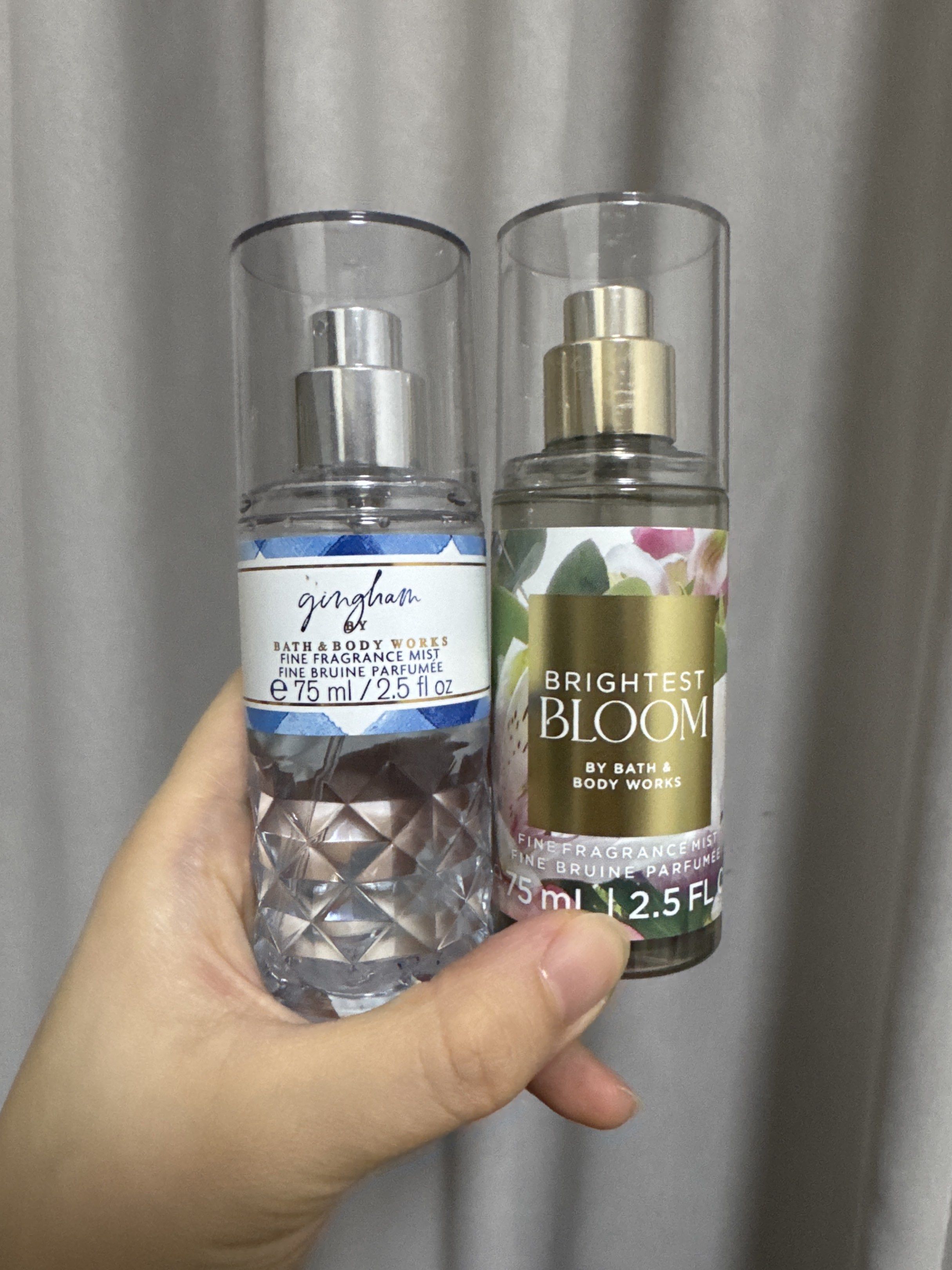 Bath & Body Works Gingham & Brightest Bloom Fine Fragrance Mist, Beauty ...