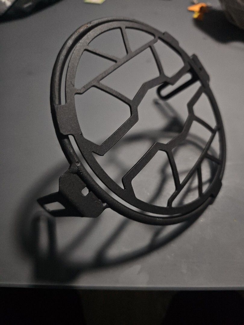 Black Motorcycle Headlight Grill, Motorcycles, Motorcycle Accessories ...