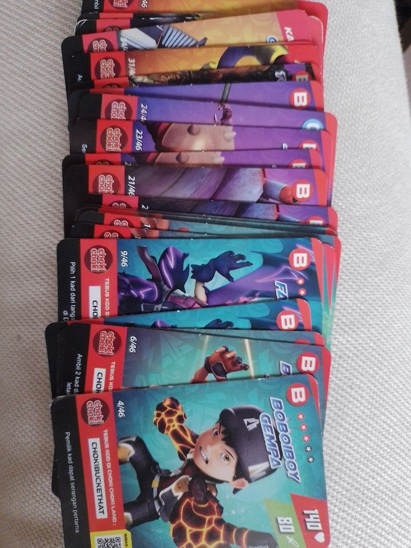 Boboiboy Trading Cards, Hobbies & Toys, Toys & Games on Carousell